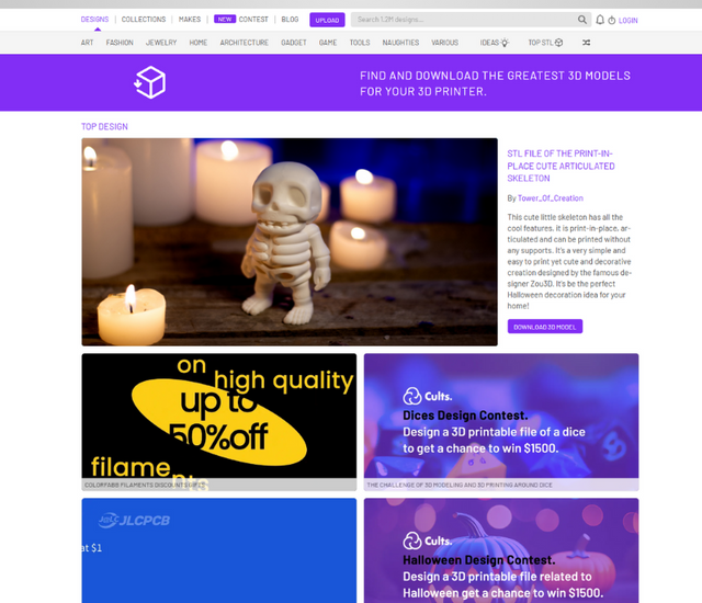 Discovering a Treasure Trove of 3D Models on Cults3D – 3D Printing ...