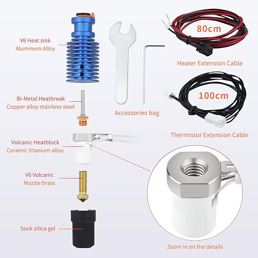 VORON 24 Prusa Extruder CHC V6 Volcano Hot End Kit in Perth WA – 3D ...