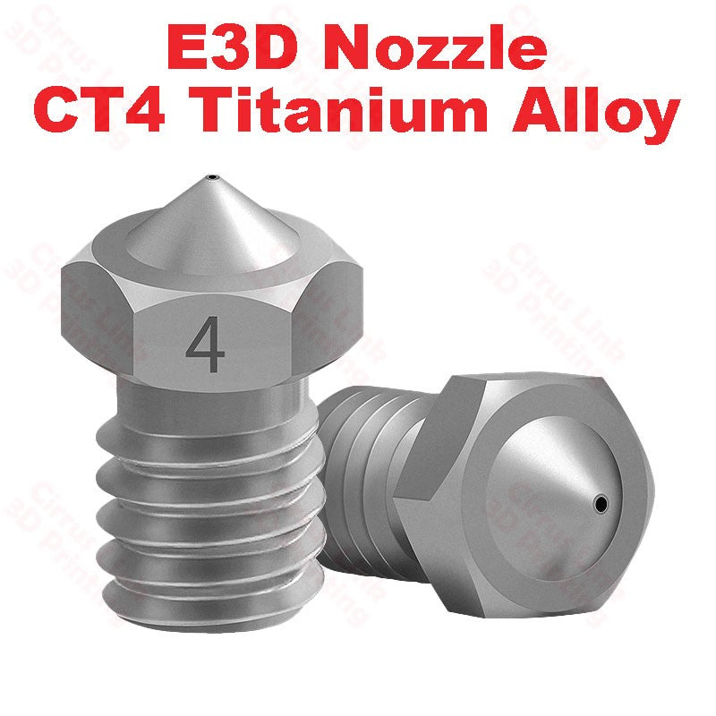 Nozzle E3D V5 V6 TC4 Titanium Alloy M6 threaded nozzle – 3D Printing Perth - Cirrus Link