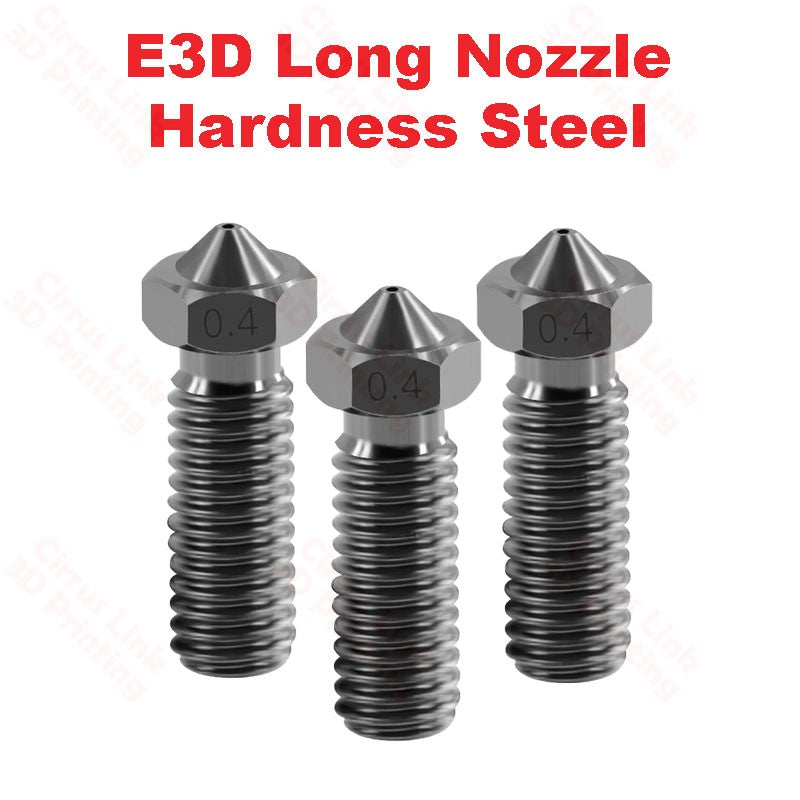 Nozzle E3D Volcano long Hardness Steel M6 threaded nozzle – 3D Printing ...