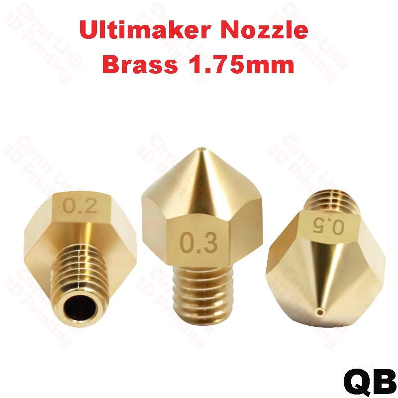 Nozzle Ultimaker Brass M6 threaded nozzle – 3D Printing Perth - Cirrus Link