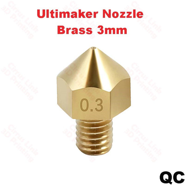 Nozzle Ultimaker Brass M6 threaded nozzle – 3D Printing Perth - Cirrus Link