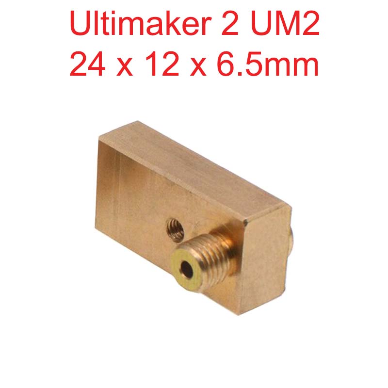 Heating Block for Ultimaker 2 UM2 (24X12X6.5) mm - 3D Print Part ...